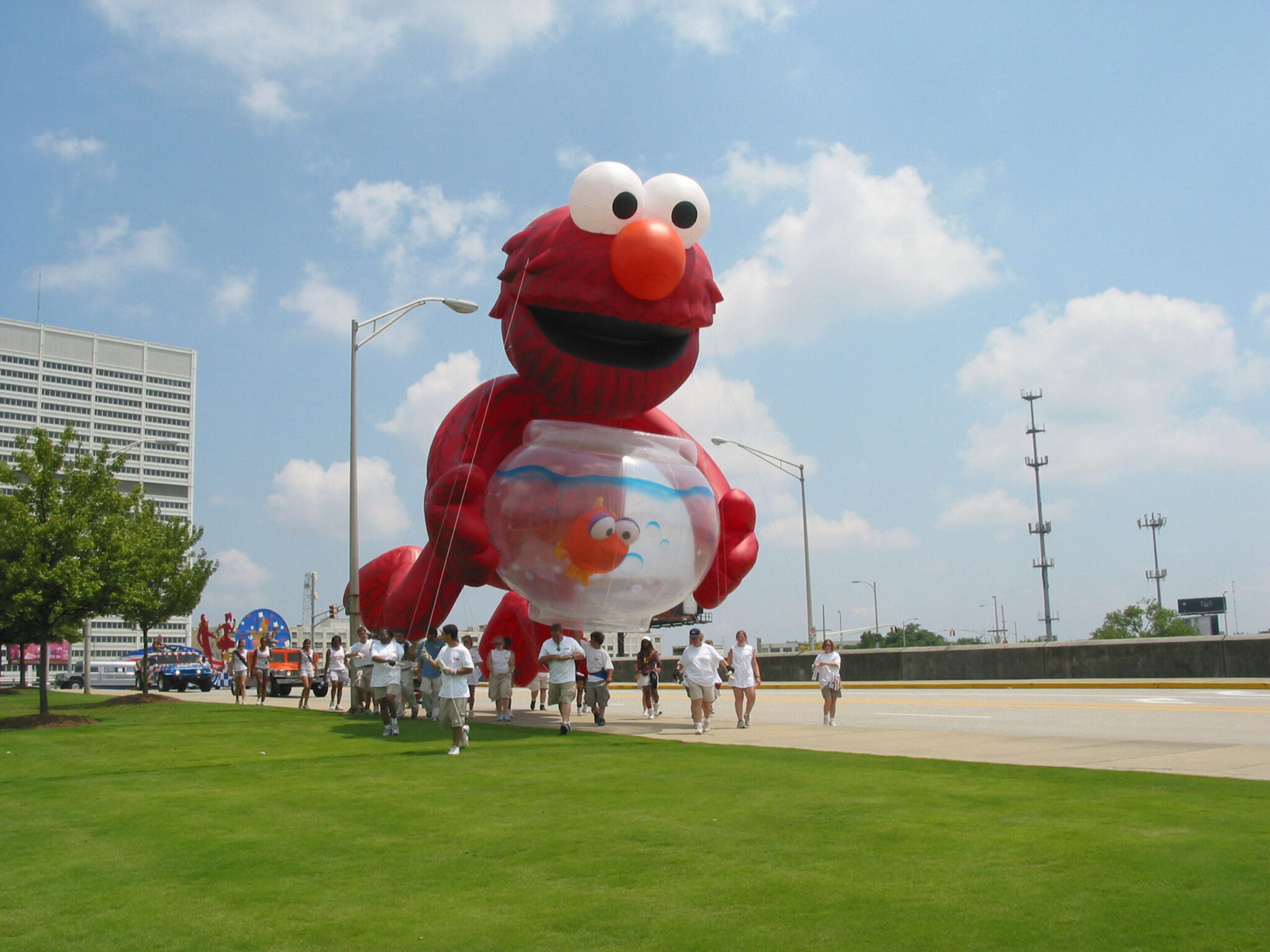 Elmo Parade Balloon, with Dorothy - Fabulous Inflatables, Sesame Street
