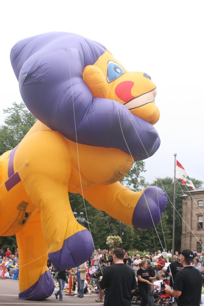 Leo Lion Parade Balloon, 35' - Fabulous Inflatables, Helium Circus Animals