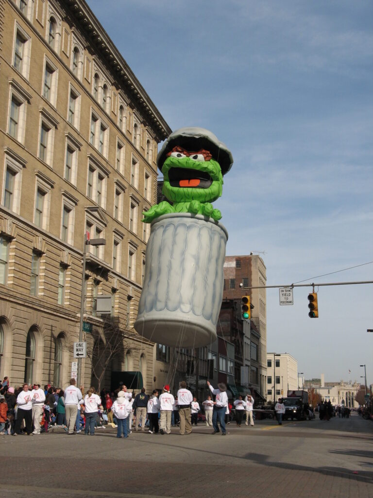 Oscar the Grouch Parade Balloon - Fabulous Inflatables, Sesame Street