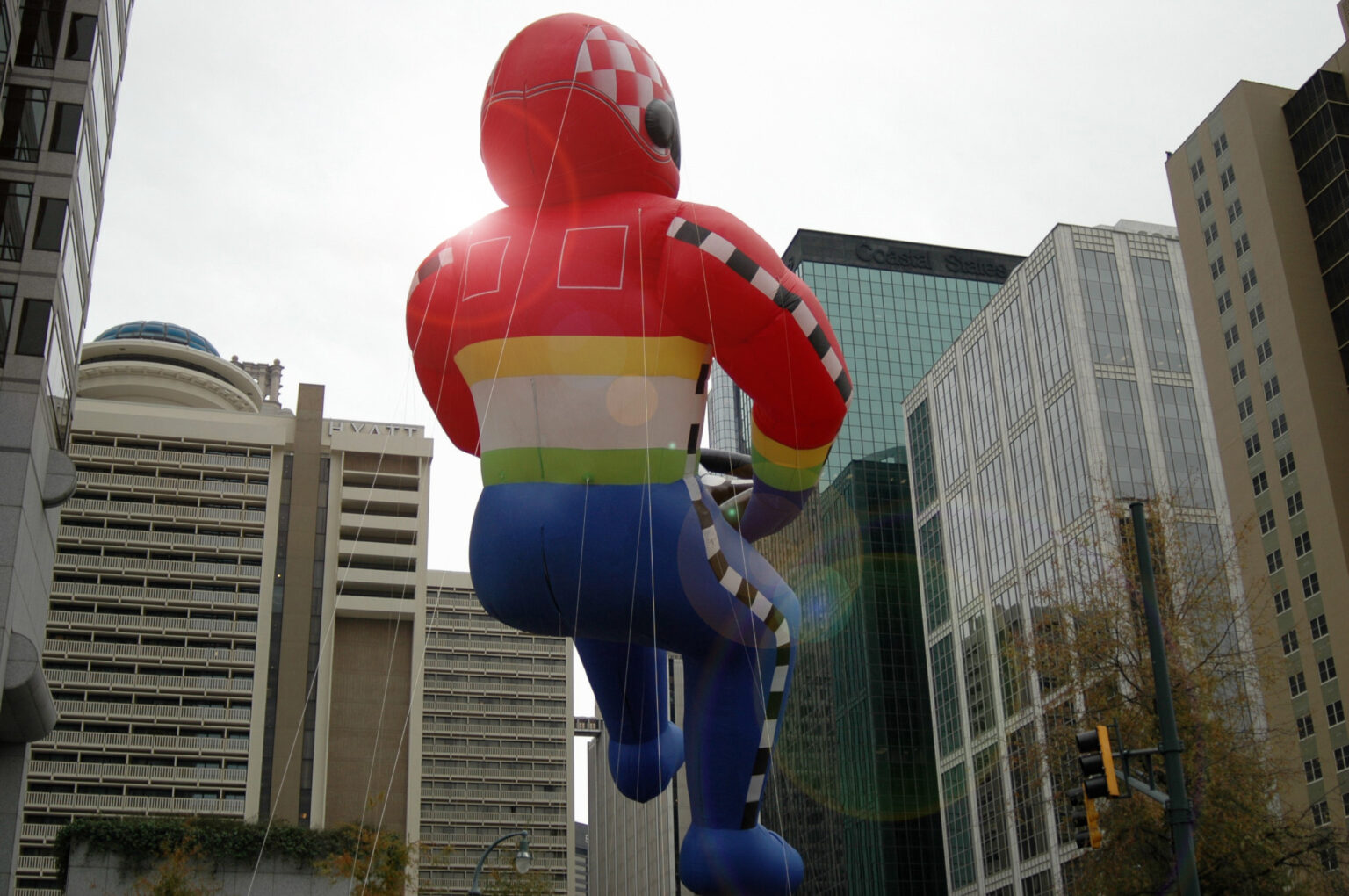 Race Car Driver Parade Balloon - Fabulous Inflatables, NASCAR, Race Relay
