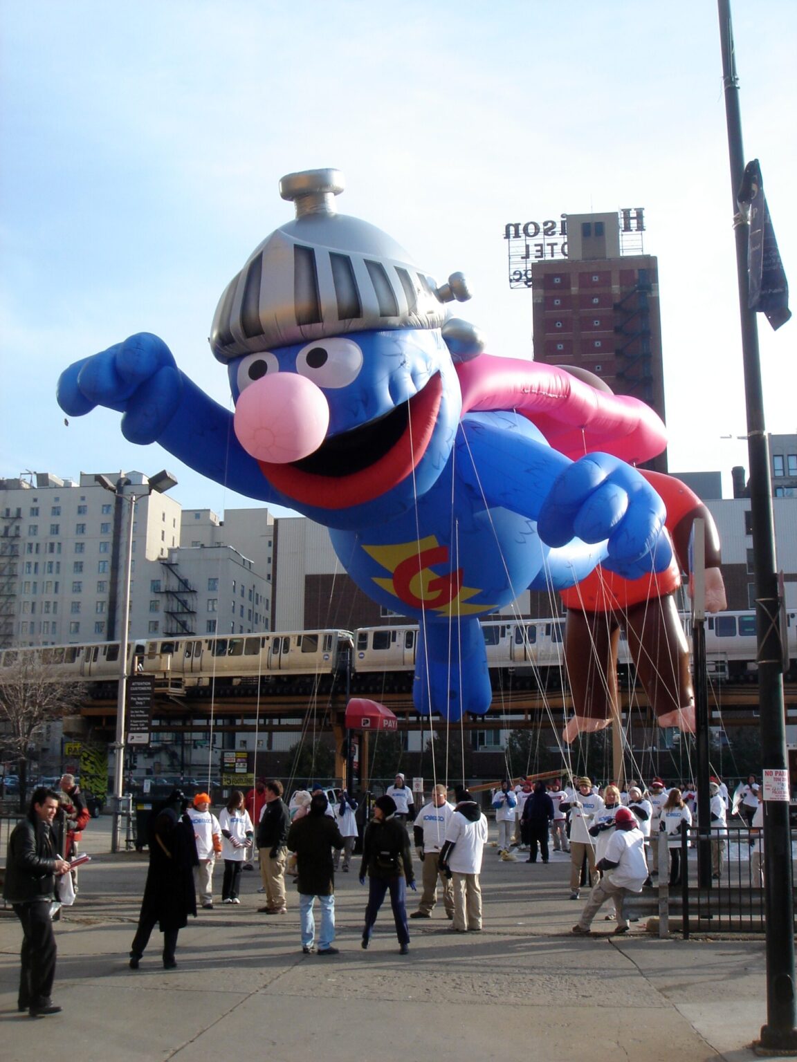 Super Grover Parade Balloon - Fabulous Inflatables, Sesame Street Parade