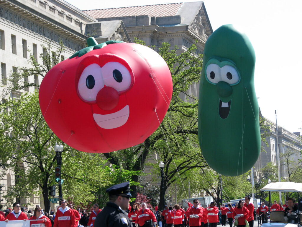 Veggie Tales Parade Balloons - Fabulous Inflatables, Christian Kid's ...