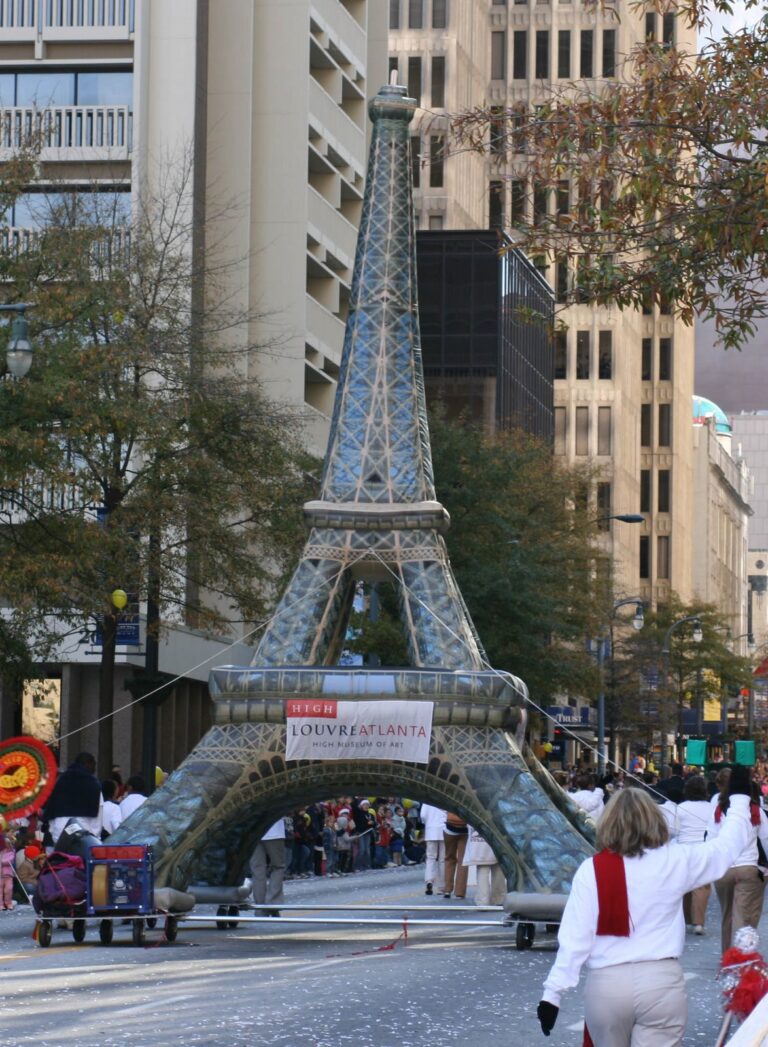 Louvre Atlanta Commissions Inflatable Eiffel Tower