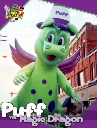Puff the Magic Dragon Parade Balloon, 45' - Fabulous Inflatables