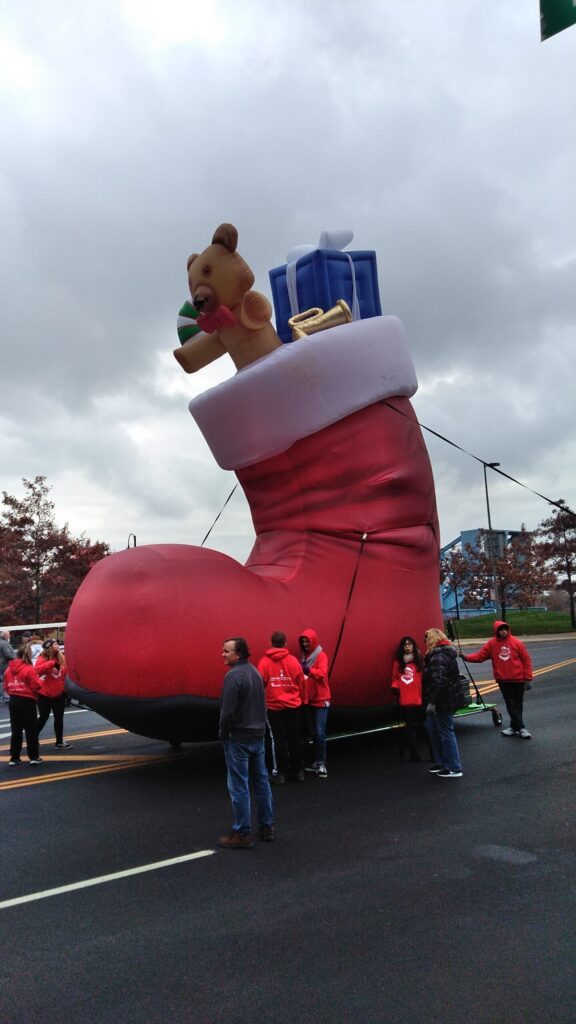 Santa's Boot Parade Balloon, 25' - Fabulous Inflatables